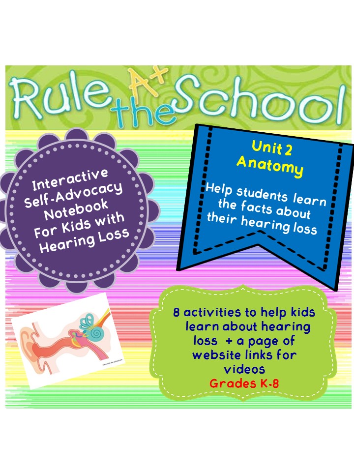 Unit 2-Anatomy of the Ear- Interactive Self-Advocacy Notebook - Rule ...